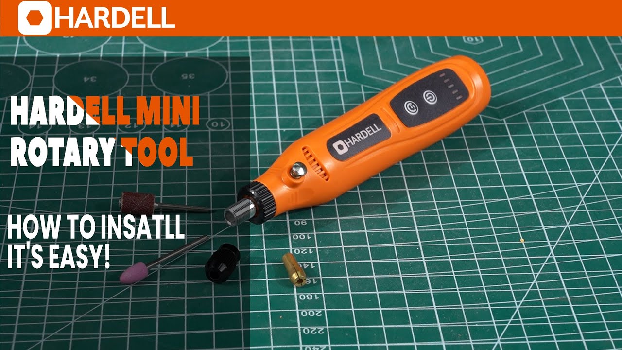 How to install a mini rotary tool?#hardell #rotary #diy #diycrafts ...