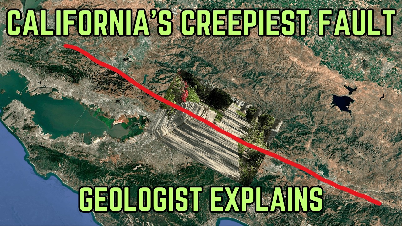 Geology of the Calaveras Fault- California's CREEPIEST Fault Line - YouTube