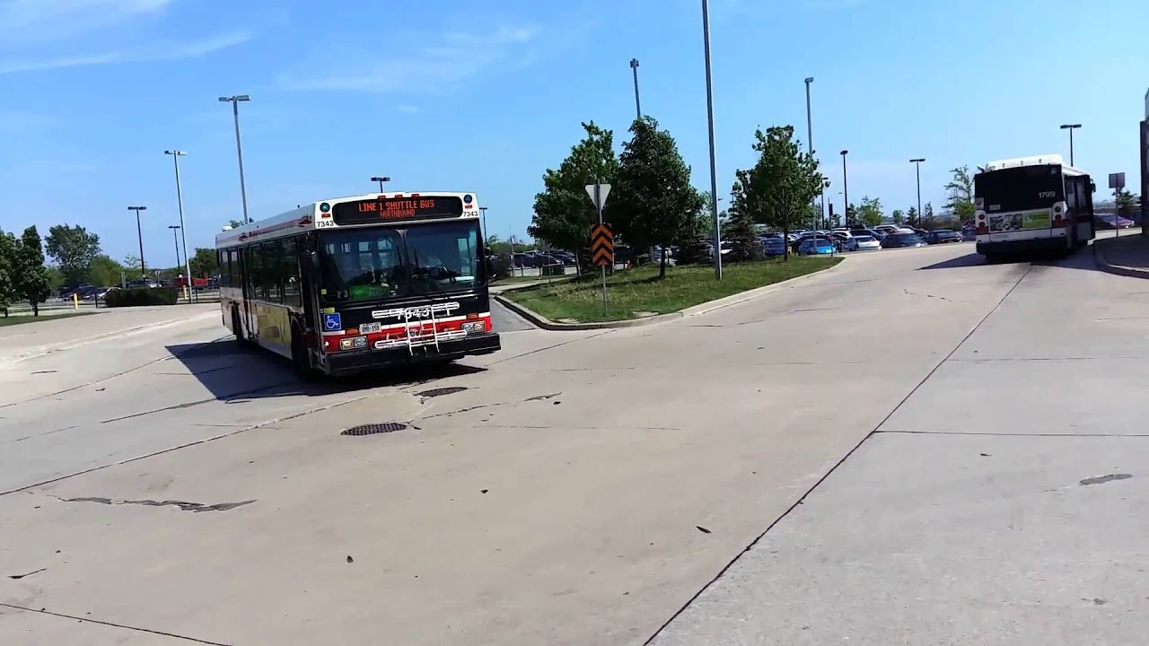 TTC 1999 New Flyer D40LF #7343 Shuttle Bus - YouTube