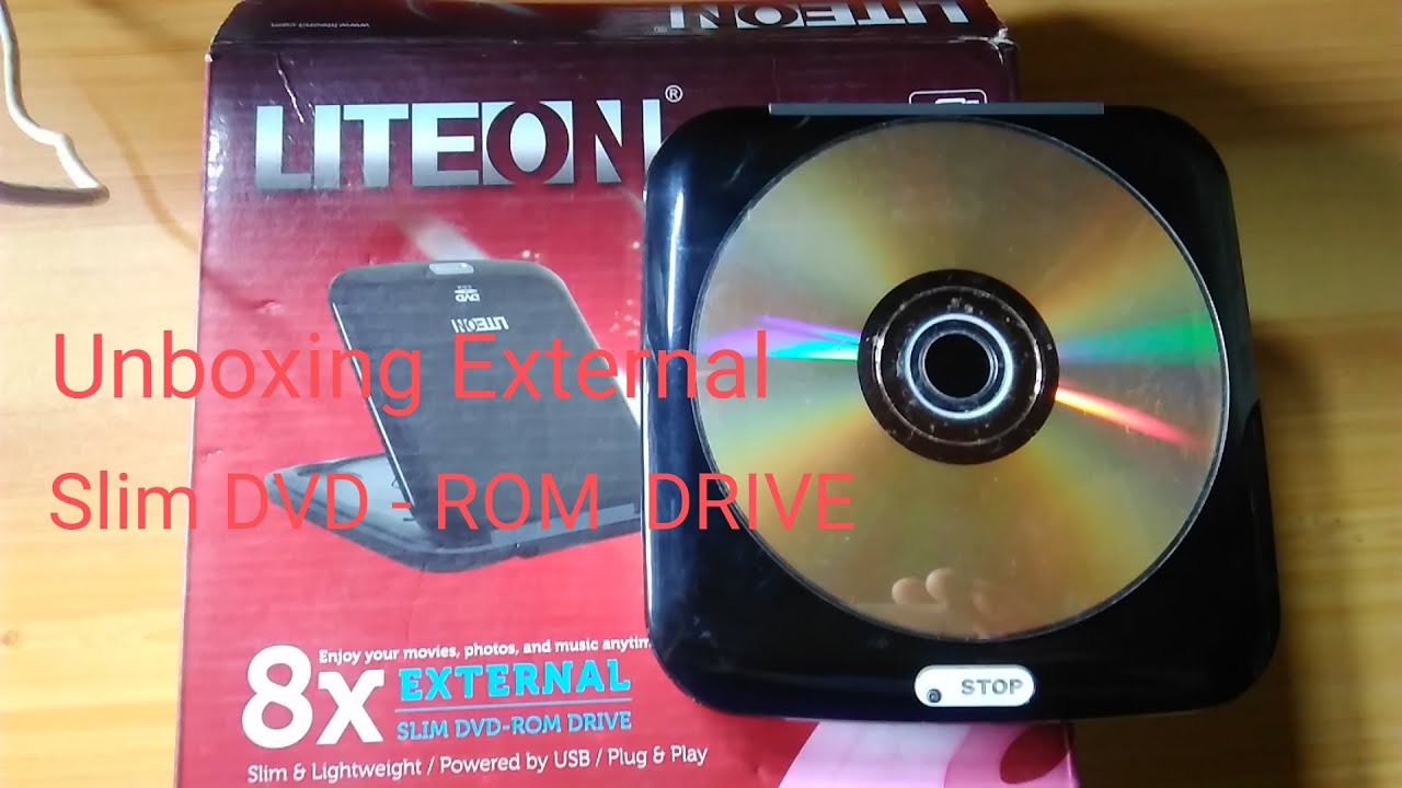 External Slim DVD - Rome Drive ( Unboxing ) Powered by USB/Plug & Play ...