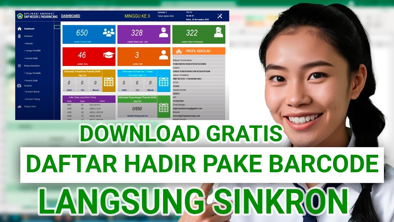 Buat Aplikasi Absensi Barcode di Excel! Mudah & Otomatis 🔥 - YouTube