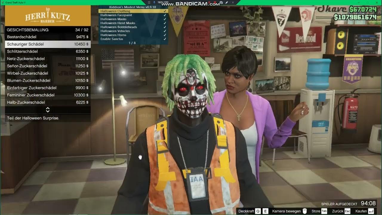 GTA V Online 1.67 PC Kiddion's Modest External Menu V0.9.10 San Andreas ...