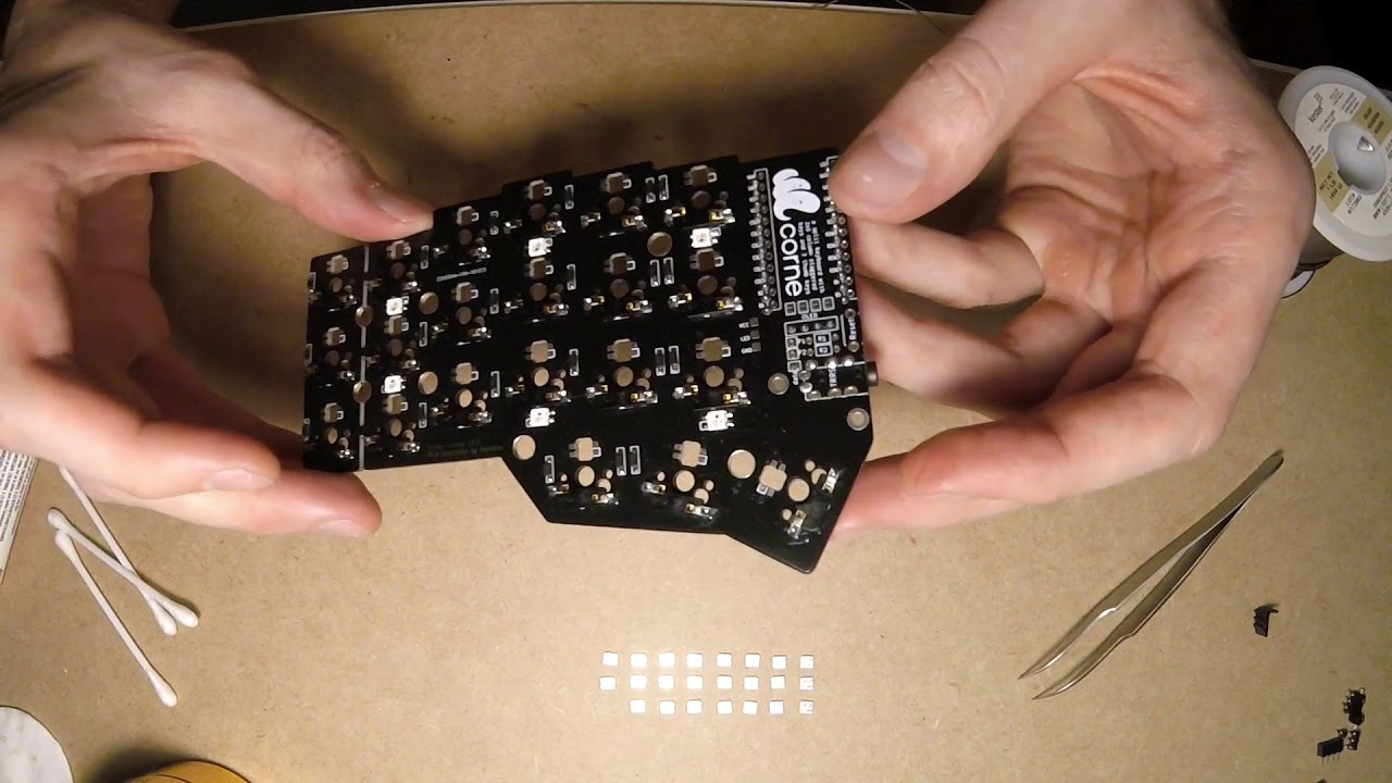 Corne (CrKbd) keyboard build log - YouTube