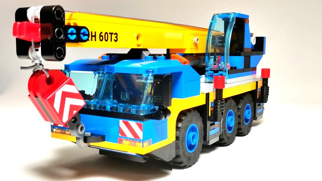LEGO City 60324 Mobile Crane - Speed build and Test - YouTube