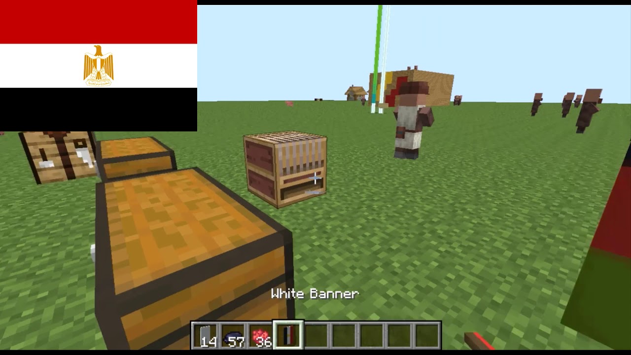 Minecraft Flag Banner Tutorial: Egypt - SRPFC - YouTube