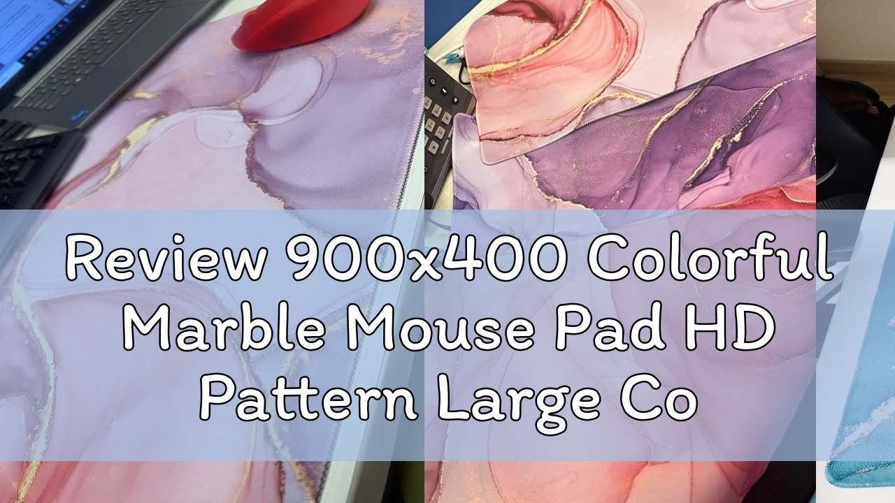 Review 900x400 Colorful Marble Mouse Pad HD Pattern Large Computer ...
