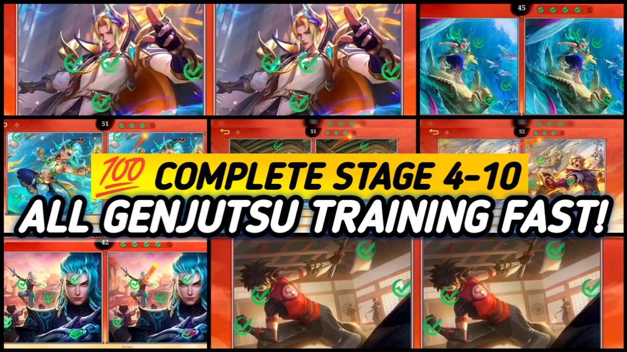 NEW!! COMPLETE ALL GENJUTSU TRAINING FAST (STAGE 4-6 & 7-10) MLBB - YouTube