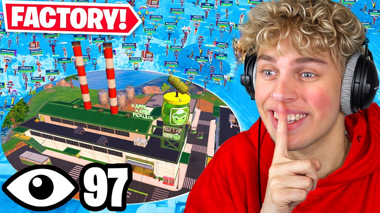 100 SPIELER landen in der NEUEN FACTORY in Fortnite! - YouTube