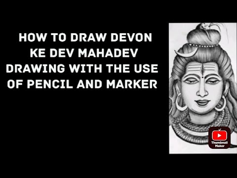 How To Draw Shivji Drawing With Use Of Pencil And Marker /By Harsh Art ...