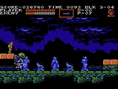 Castlevania III Boss 3 Cyclops - No Upgrades, Damage, SubWpns - YouTube