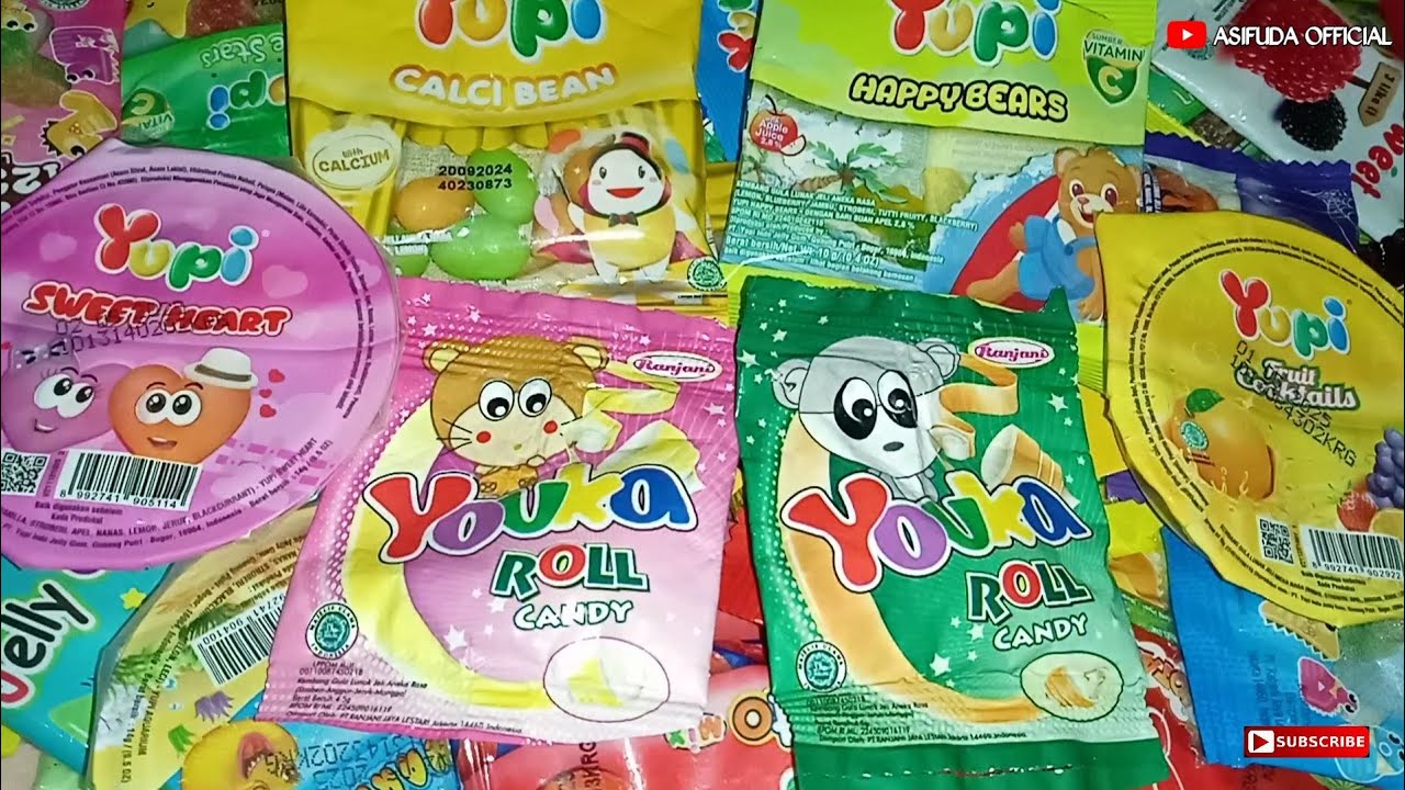 Unboxing Yupi Calci Bean Yellow🐧Yupi Happy Bears🐻Yupi Sweet Heart💖Youka ...