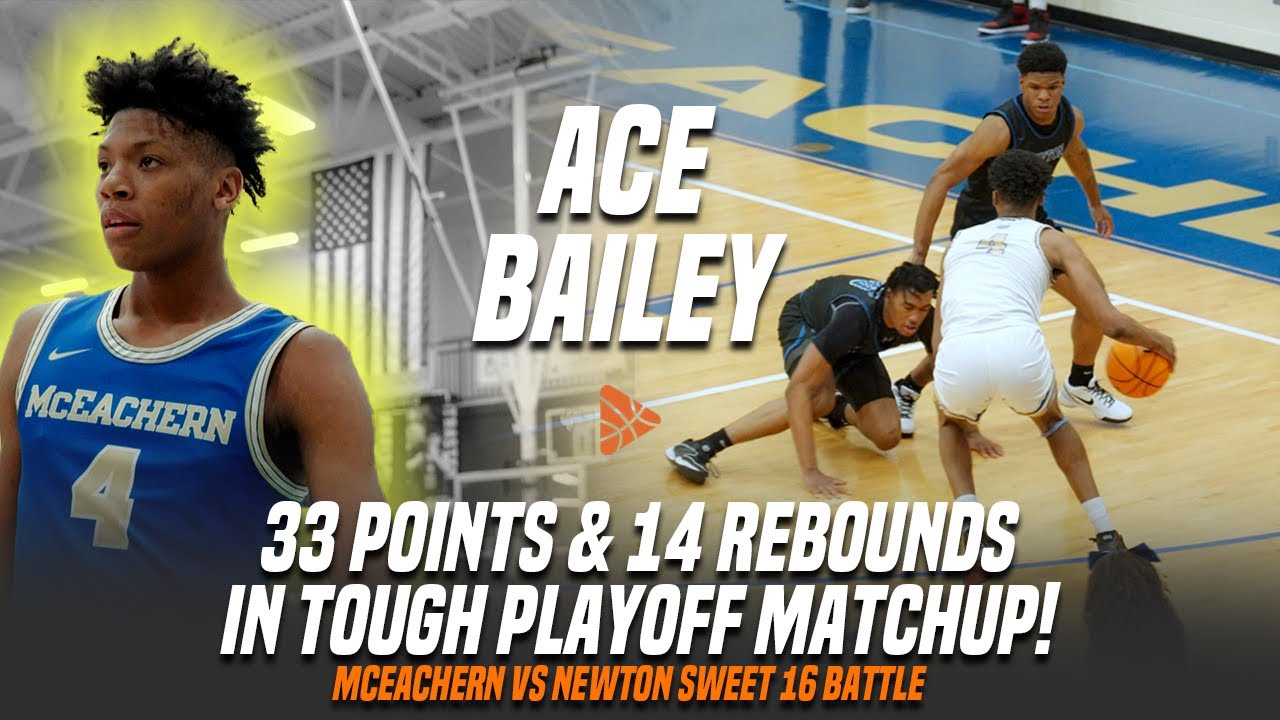 Rutger's commit ACE BAILEY put McEachern on his back vs Newton in the ...