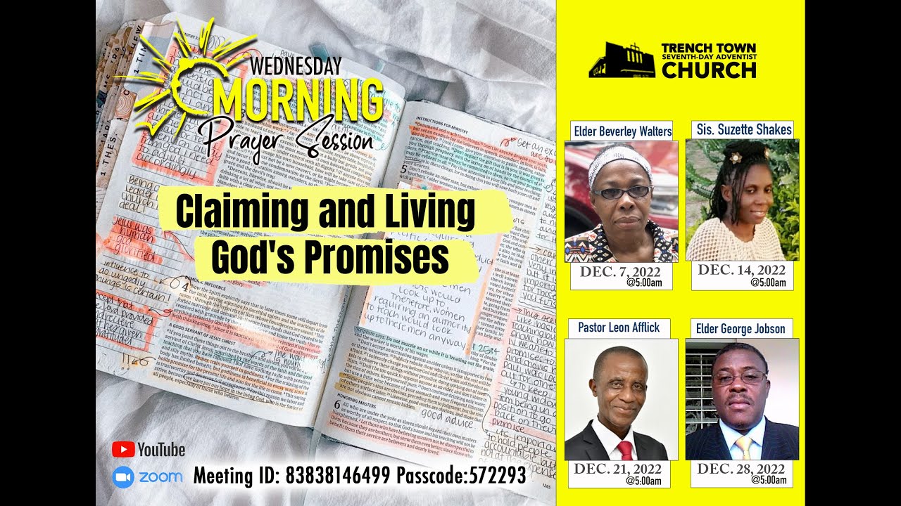 Trench Town SDA Wednesday Morning Prayer Meeting | Elder Beverley ...