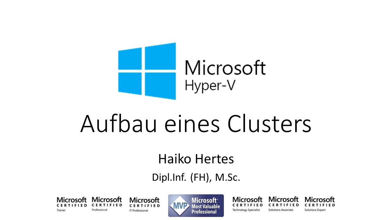 Windows Server 2012 R2 / 2016: Aufbau eines Failover Cluster / Hyper-V Clusters - YouTube