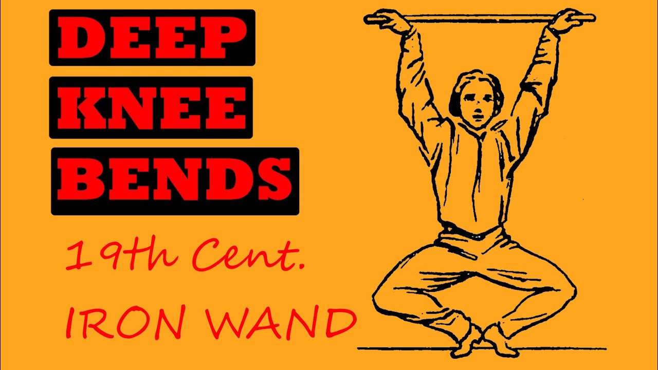 Deep knee bend or squat? - Iron wand movements combined with leg exercises! So don't skip leg ...