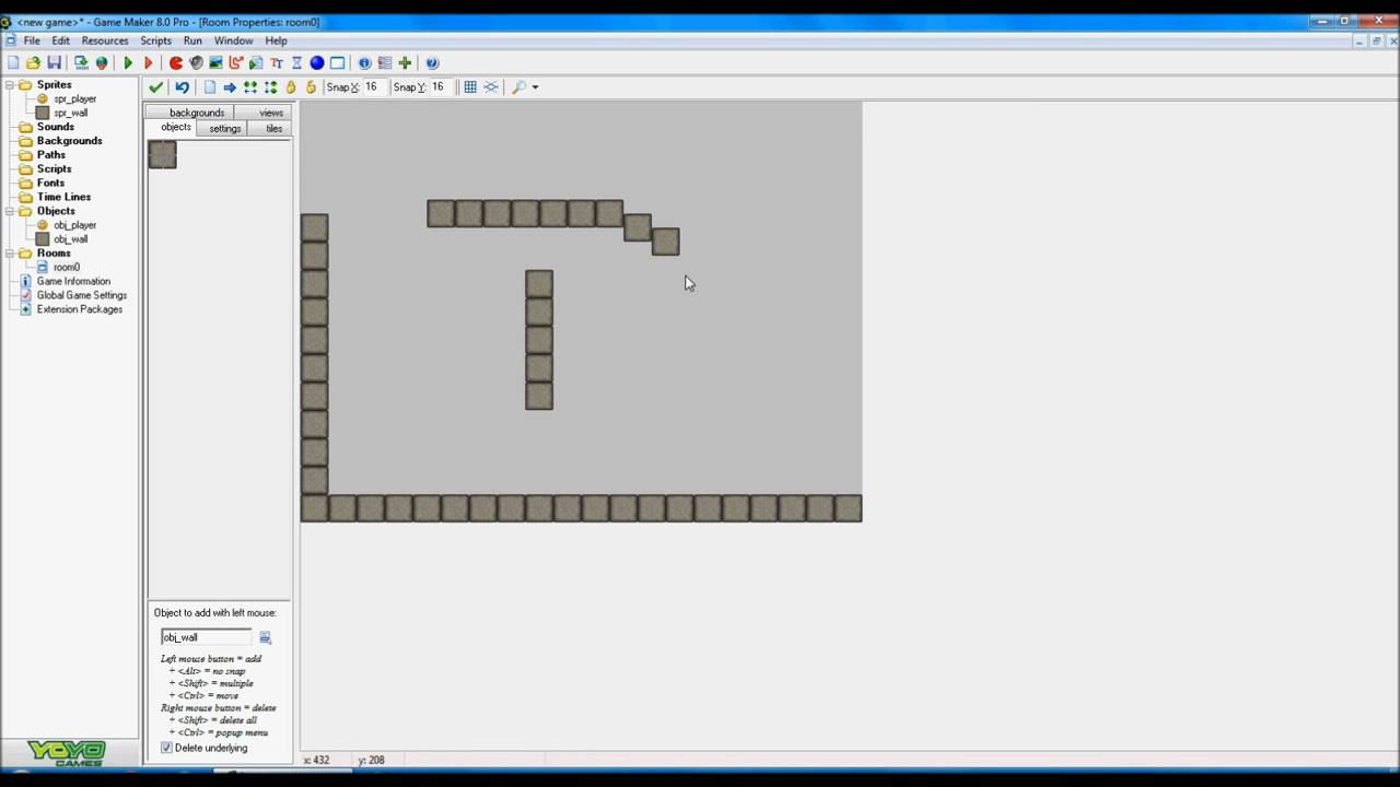 Game Maker tutorial - How to make a maze game (1/2) - YouTube