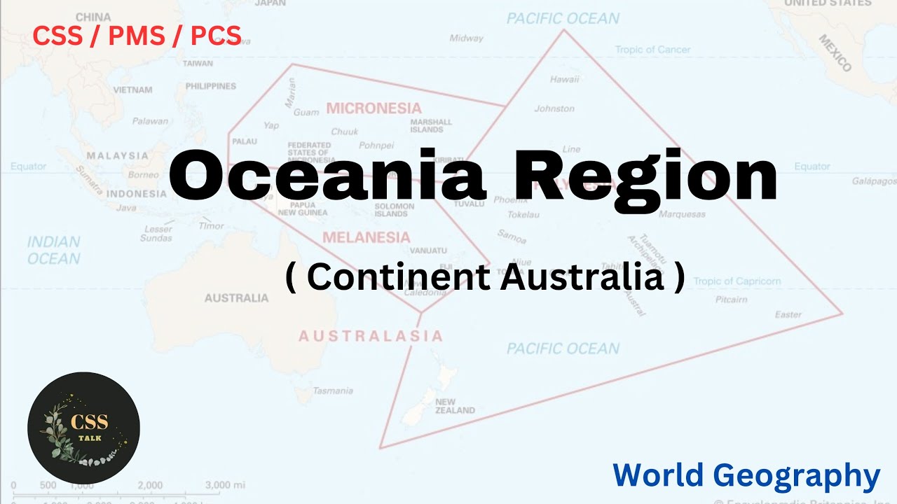 Oceania Region| Australia| World Map| GK #css #ppsc #upsc #worldmap # ...