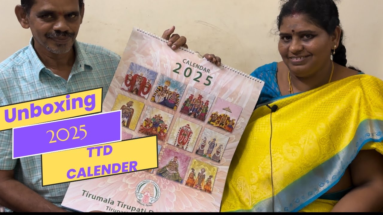 Unboxing 2025 TTD calendar in telugu - YouTube