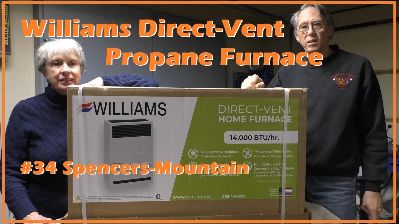 #34 Williams Direct Vent 14,000 BTU Propane Furnace for Off-Grid Tiny ...