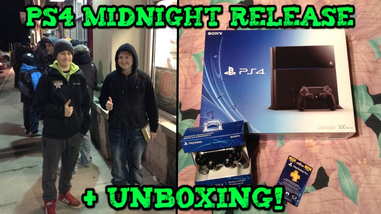 PS4 Midnight Release and Unboxing! - YouTube