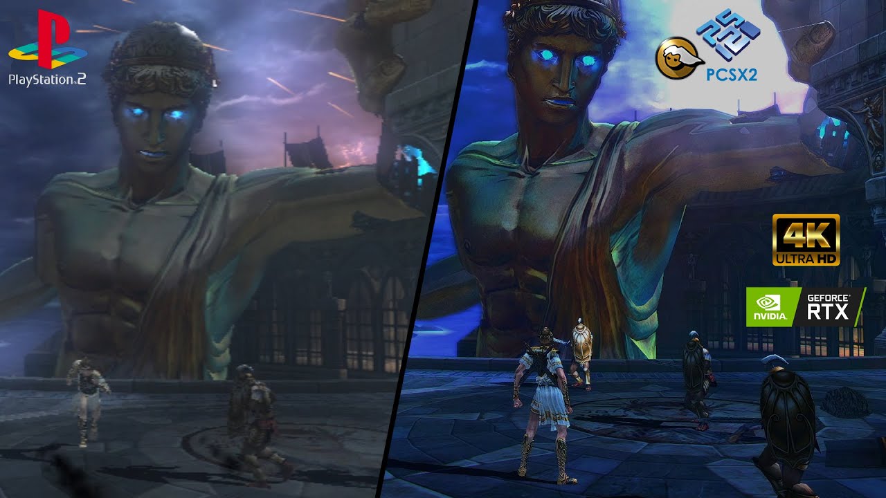 God of War 2 | Reshaded | RayTracing | PS2 Original vs PCSX2 Extreme ...