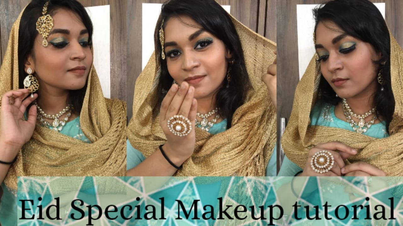 Step by Step Eid Makeup Tutorial for beginners 2020 | Easy and Simple Eid Makeup | Festive look ...