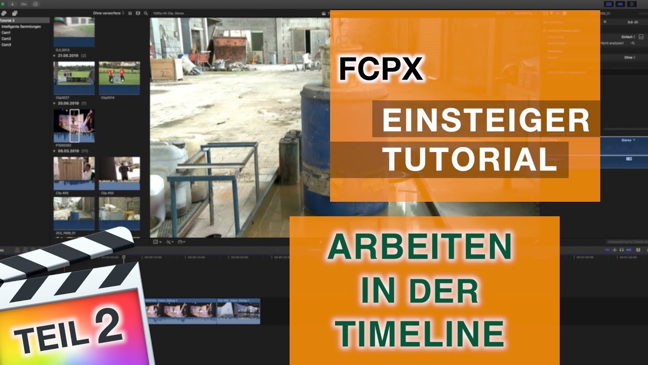 Final Cut Tutorial Einsteiger Teil 2: Die Timeline - YouTube