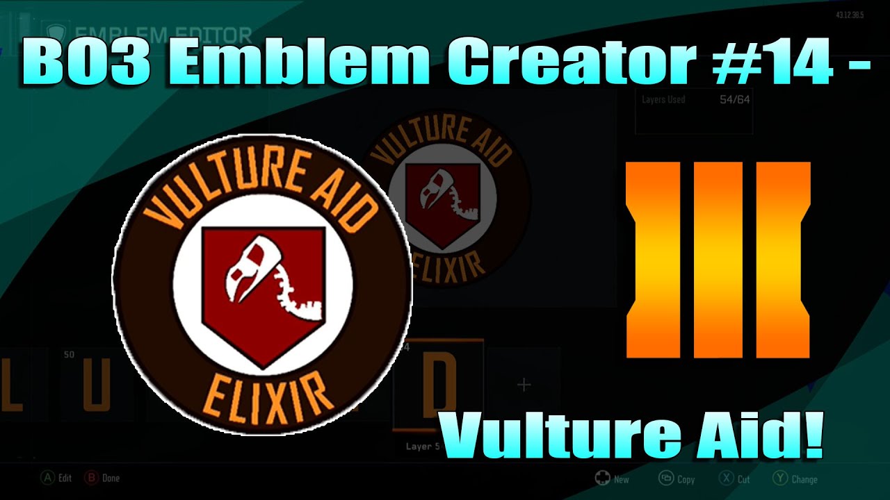 BO3 Emblem Creator #15: Vulture Aid! - YouTube