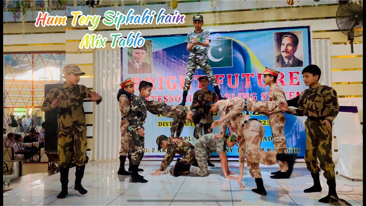 Hum Tery Sipahi Hain tablo | 14 August Song | School Tablo Performance ...