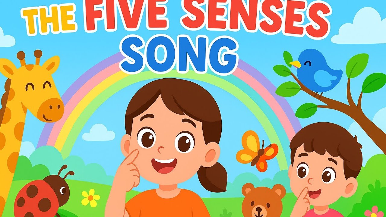 Five Senses Song for Kids | Learn Eyes, Ears, Nose, Tongue & Hands ...