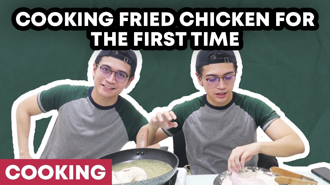 FIRST TIME COOKING FRIED CHICKEN - YouTube