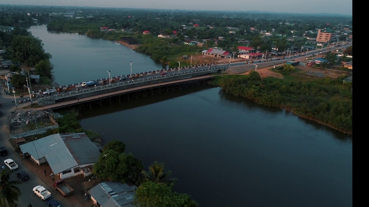 Monrovia Liberia (Bird"s Eye View) Phantom 4 Pro Drone Video - YouTube