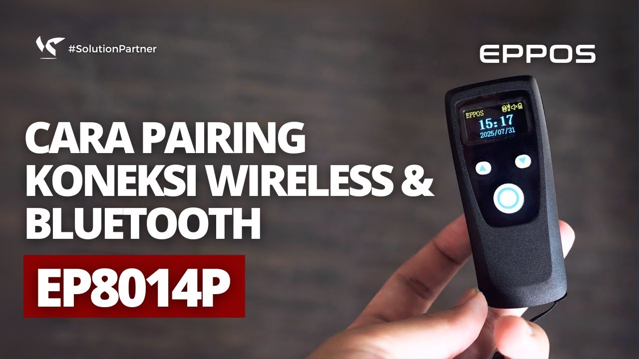 CARA PAIRING MODE WIRELESS & BLUETOOTH MINI BARCODE SCANNER EPPOS ...