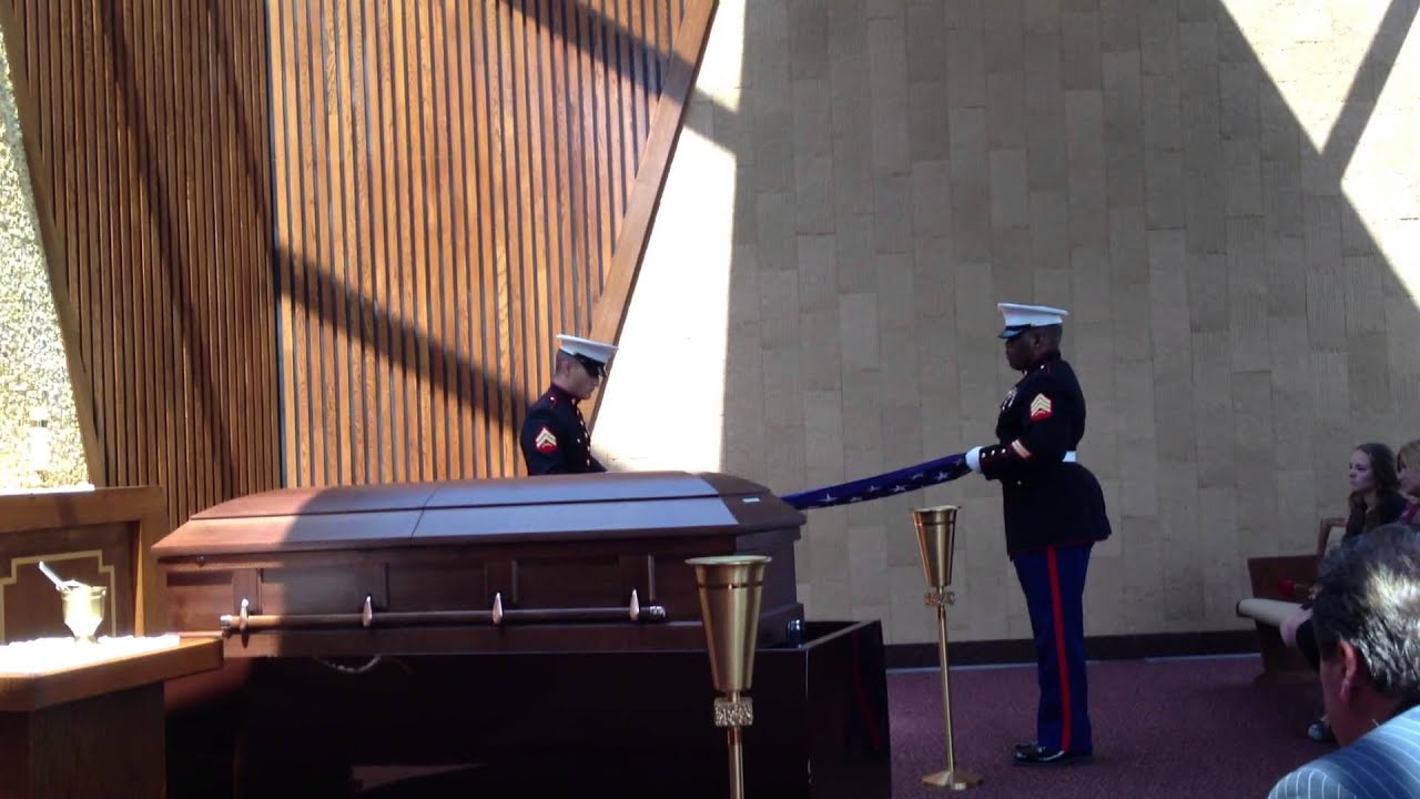 Dad TAPS Marine Funeral - YouTube