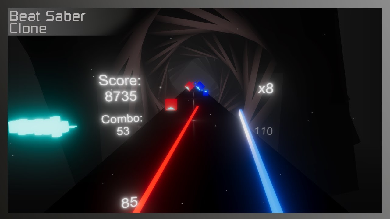 Beat Saber Clone (made in Unity) - YouTube