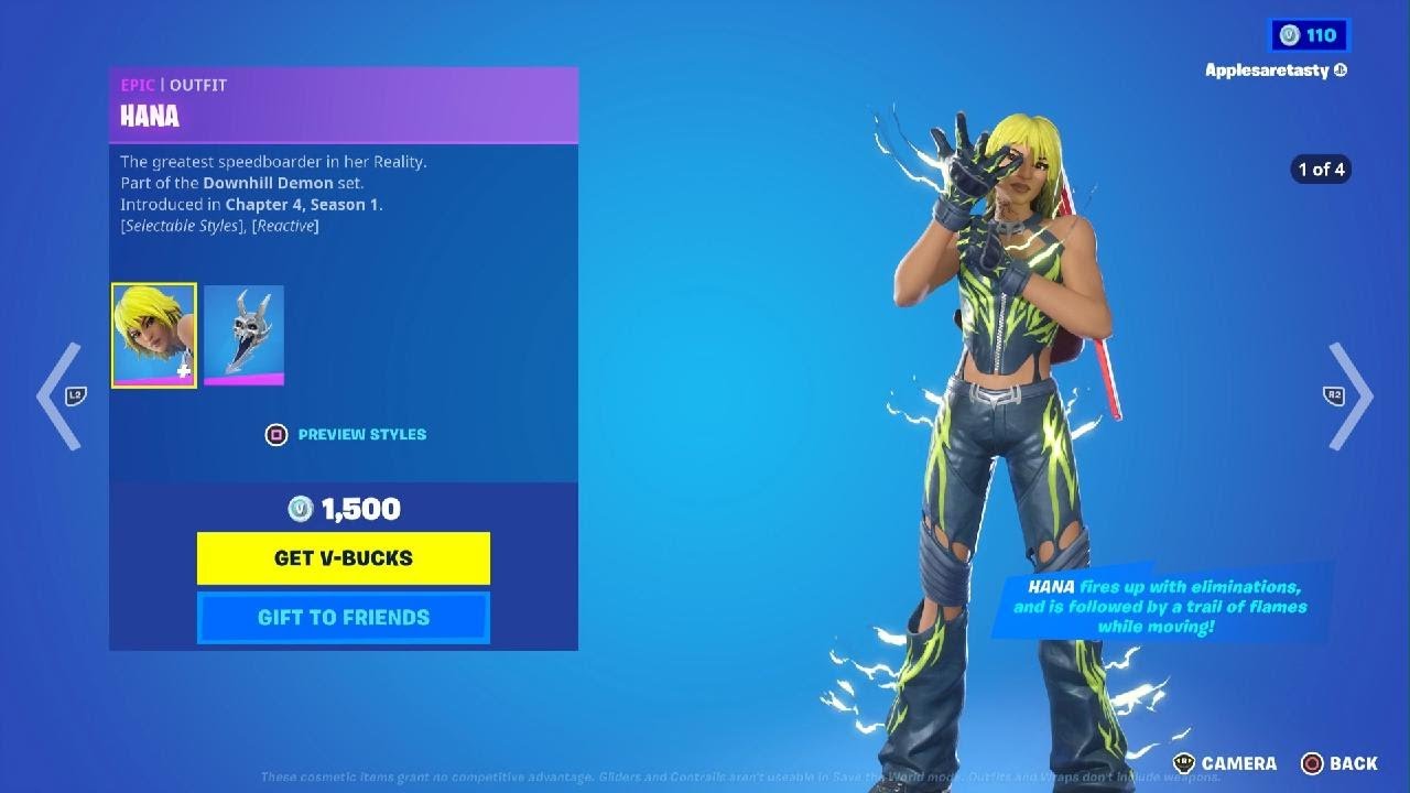 New Hana Skin In Fortnite Youtube