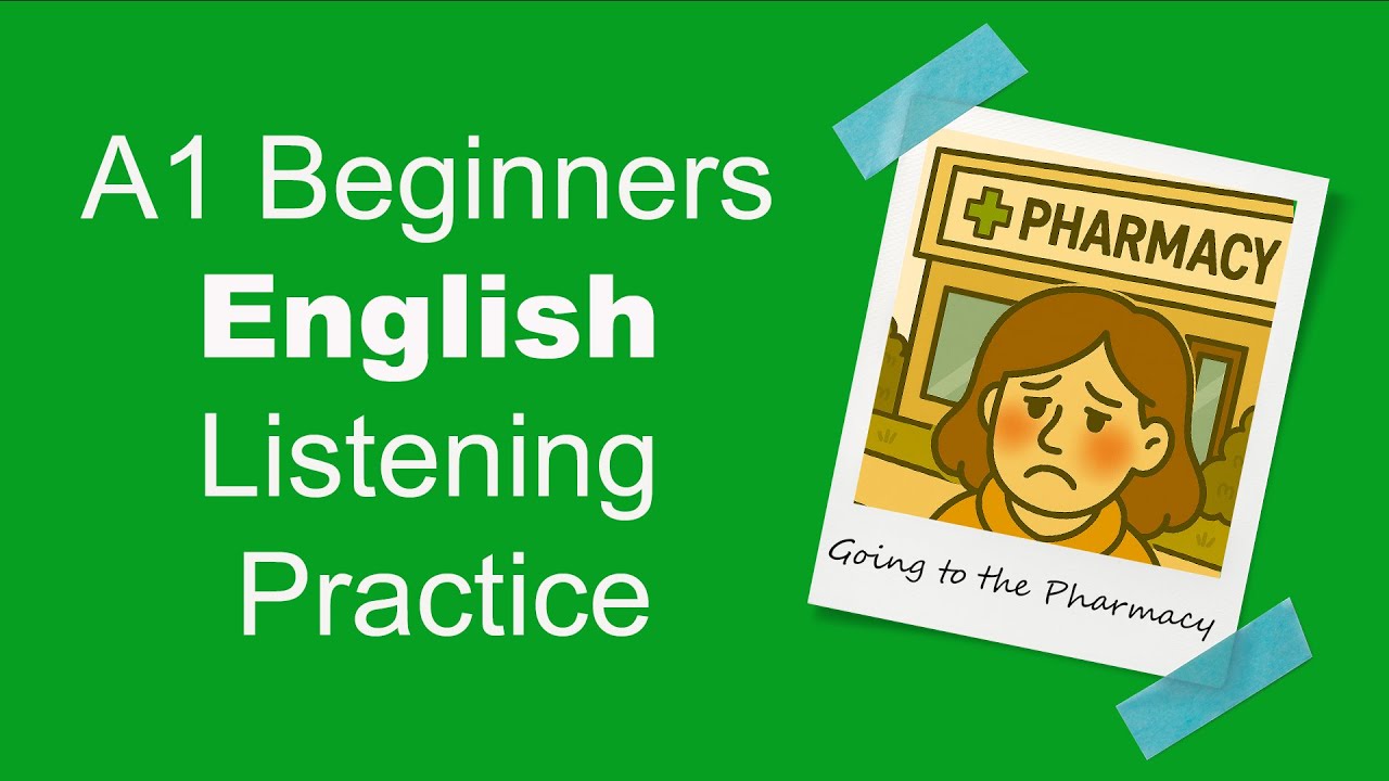 English Listening Practice | Beginner A1 | Going to the Pharmacy - YouTube