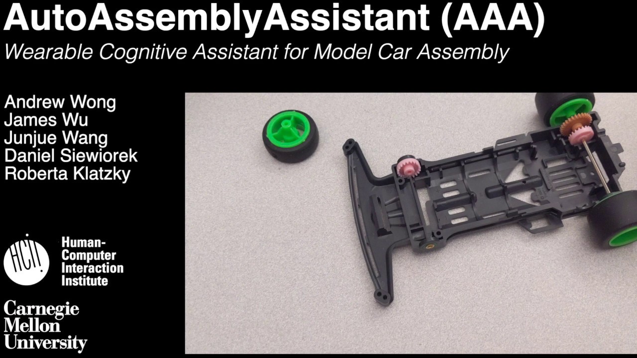 Auto Assembly Assistant (AAA): Wearable Cognitive Assistant for Model ...