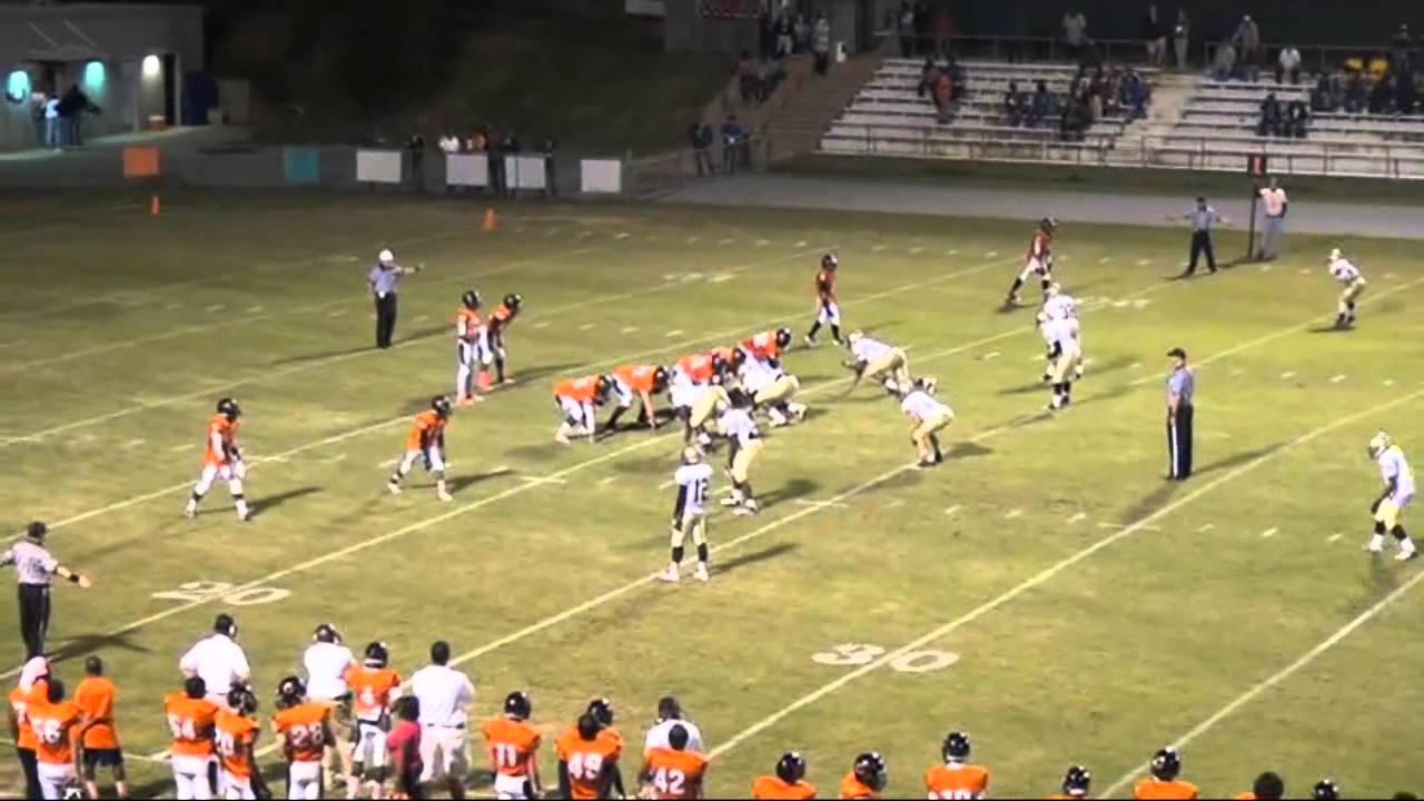2013 DT Michael Hill (Pendleton HS, SC) vs Carolina HS Game Highlights ...