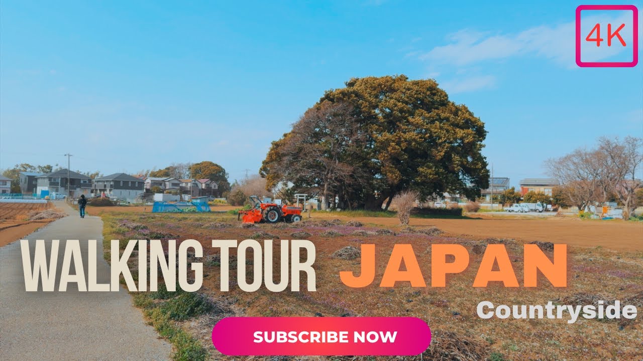 4K Japan | Walking Through Japanese Countryside with Calm Music - YouTube
