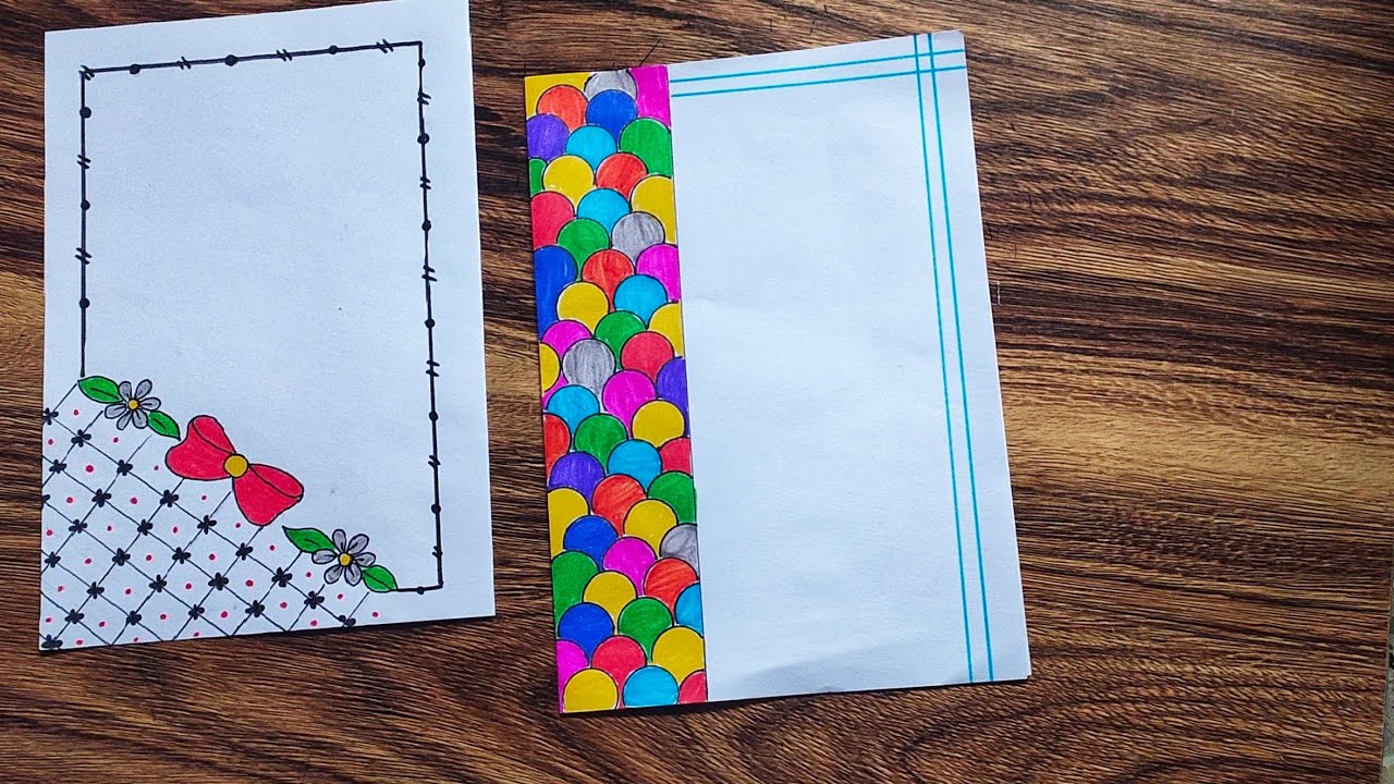 Beautiful Border Designs/Project Paper Border Design/Easy Project ...