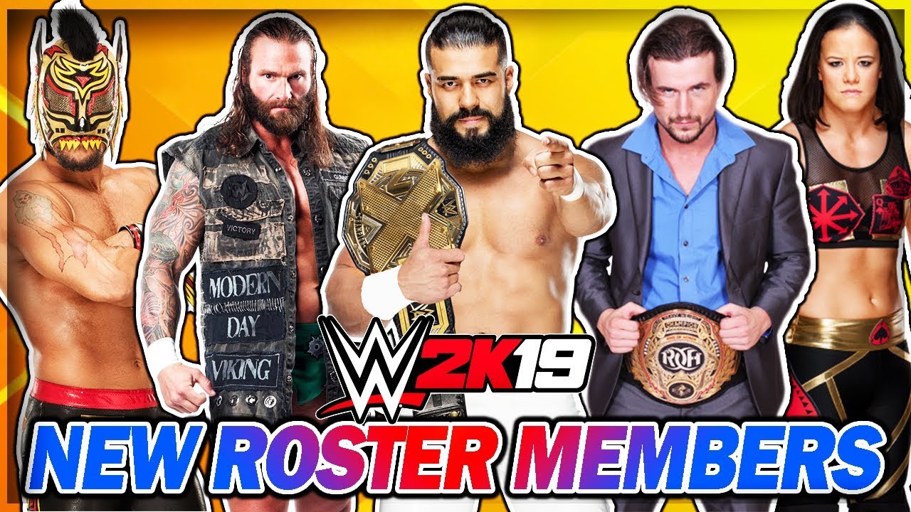 WWE 2K19 NEW ROSTER MEMBERS IN WWE 2K18 - COMMUNITY CREATIONS #2 - YouTube