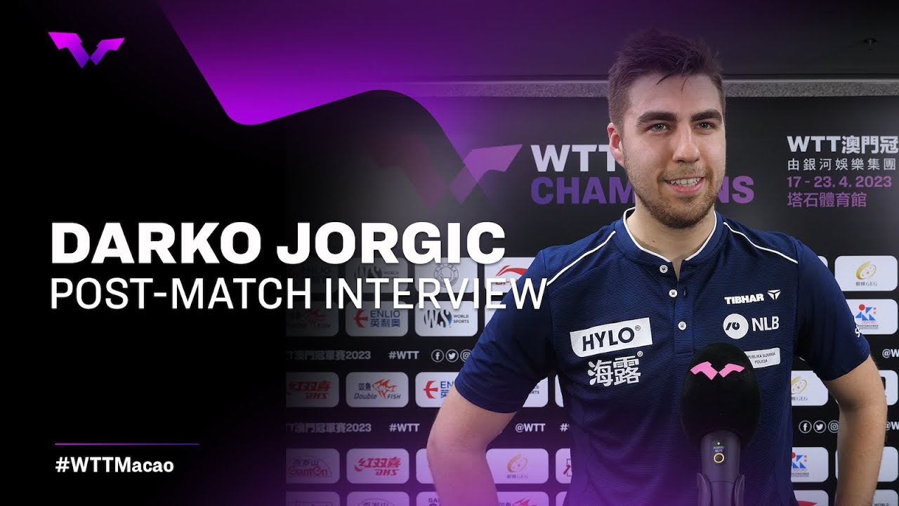 Darko Jorgic Post-Match Interview | WTT Champions Macao 2023 - YouTube