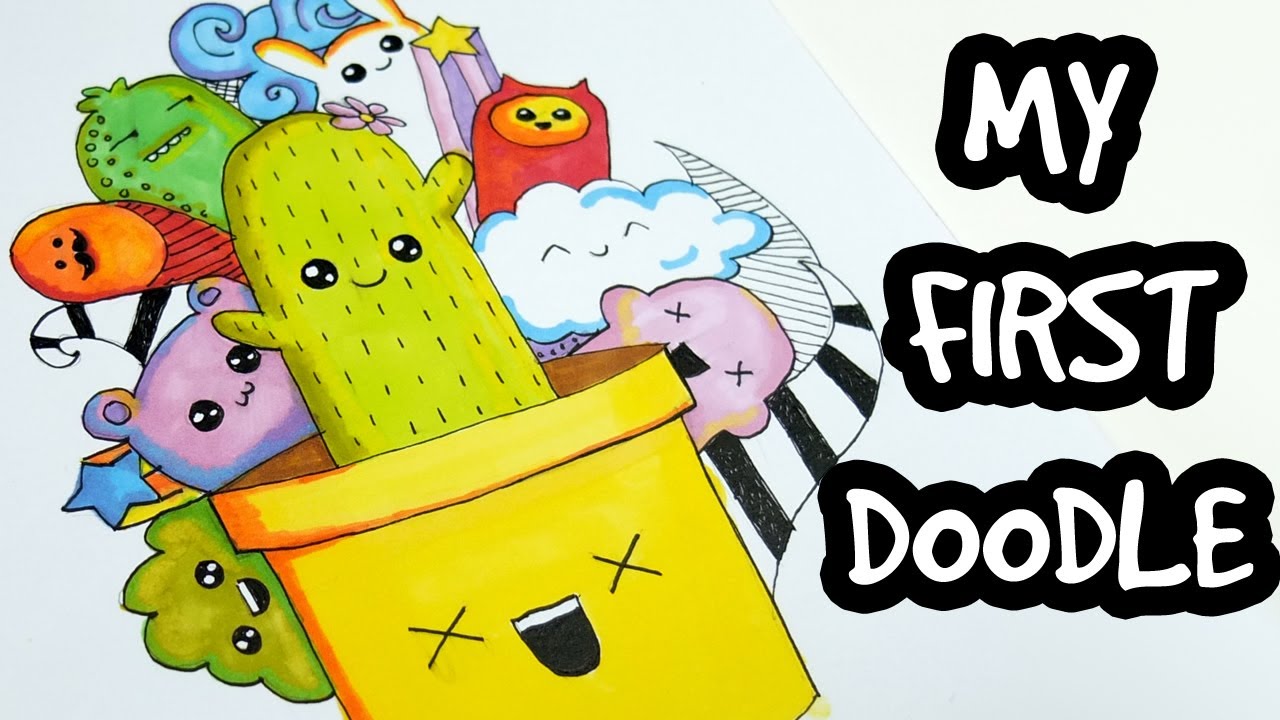 My First Doodle! Timelapse drawing - YouTube