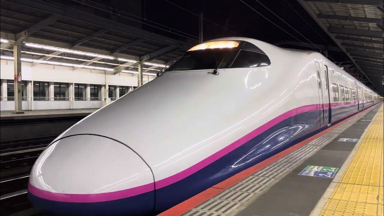 東北新幹線やまびこ218号東京行きE2系J73編成 宇都宮駅発車 - YouTube
