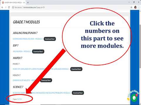 How to download E-Modules from Bitoon NVHS Website - YouTube