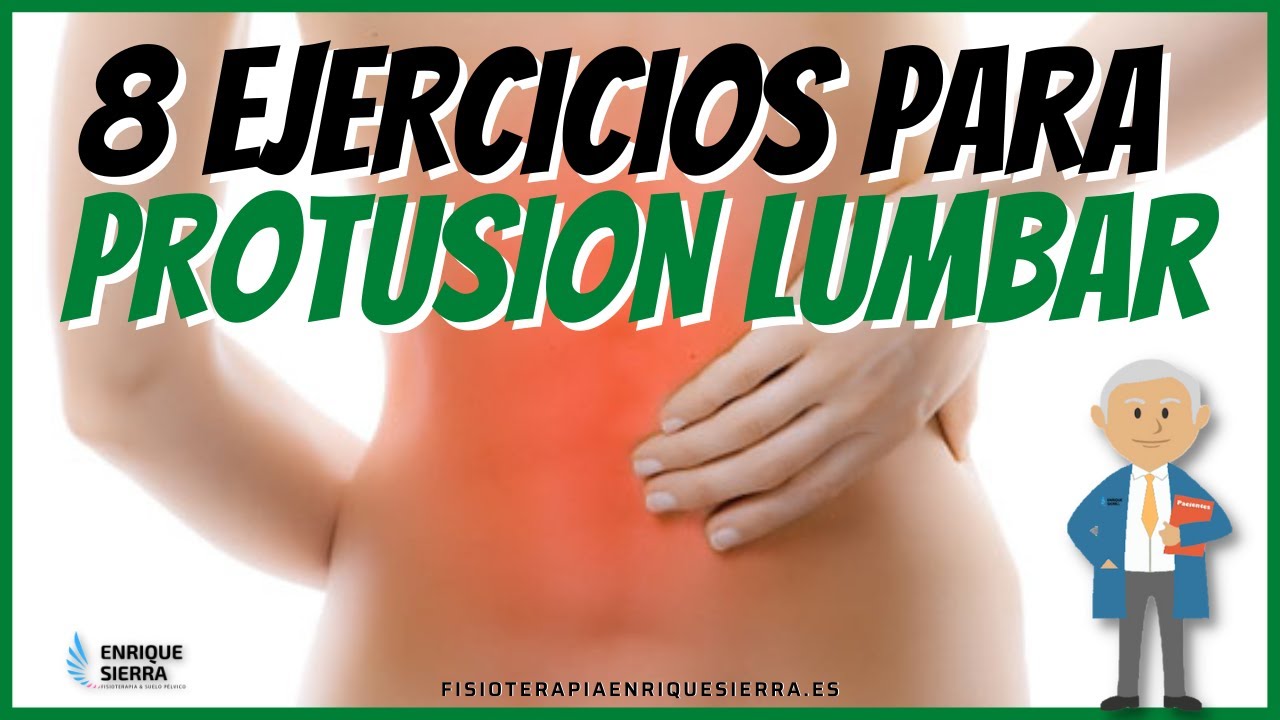 PROTUSIÓN LUMBAR 8 Ejercicios para fortalecer (PARA HACER EN CASA ...