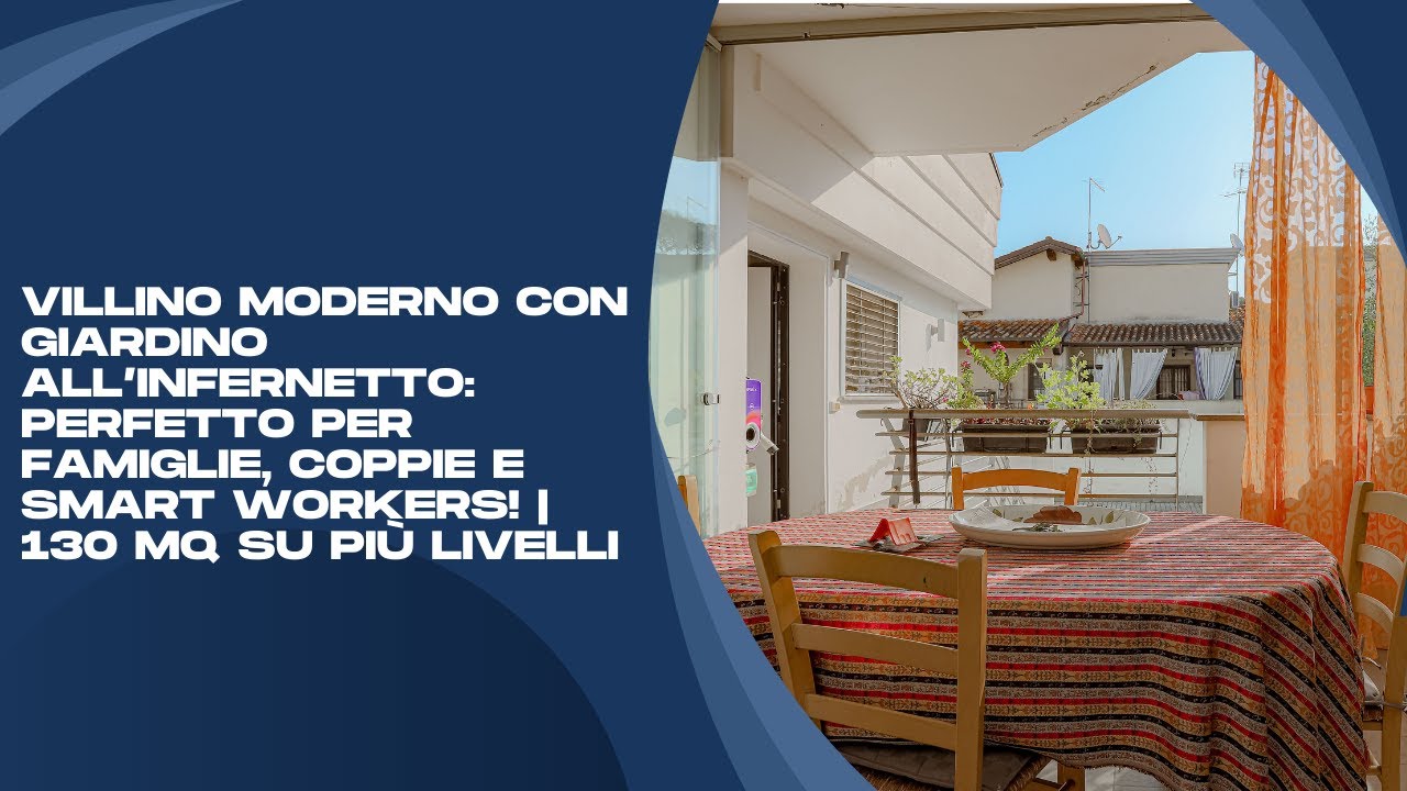 Villino moderno con giardino all’Infernetto: perfetto per famiglie e ...