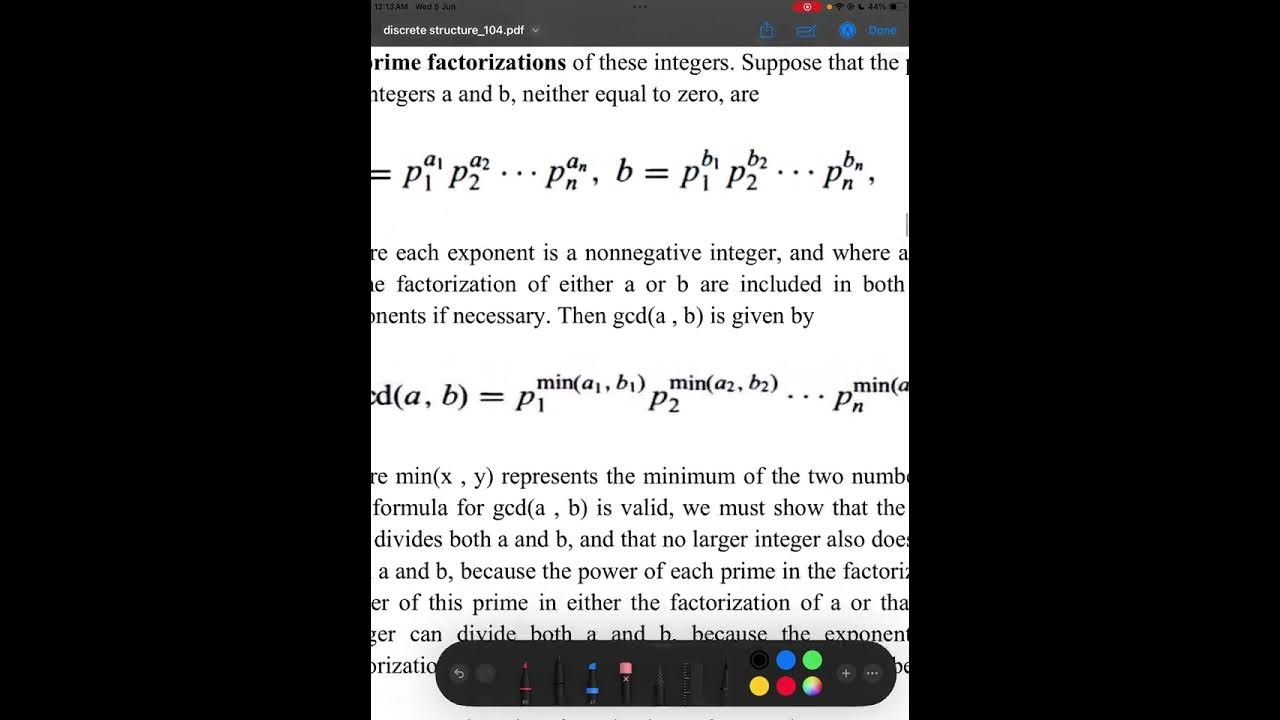 Properties of integers & GCD & primes & division | شرح هياكل متقطعة ...