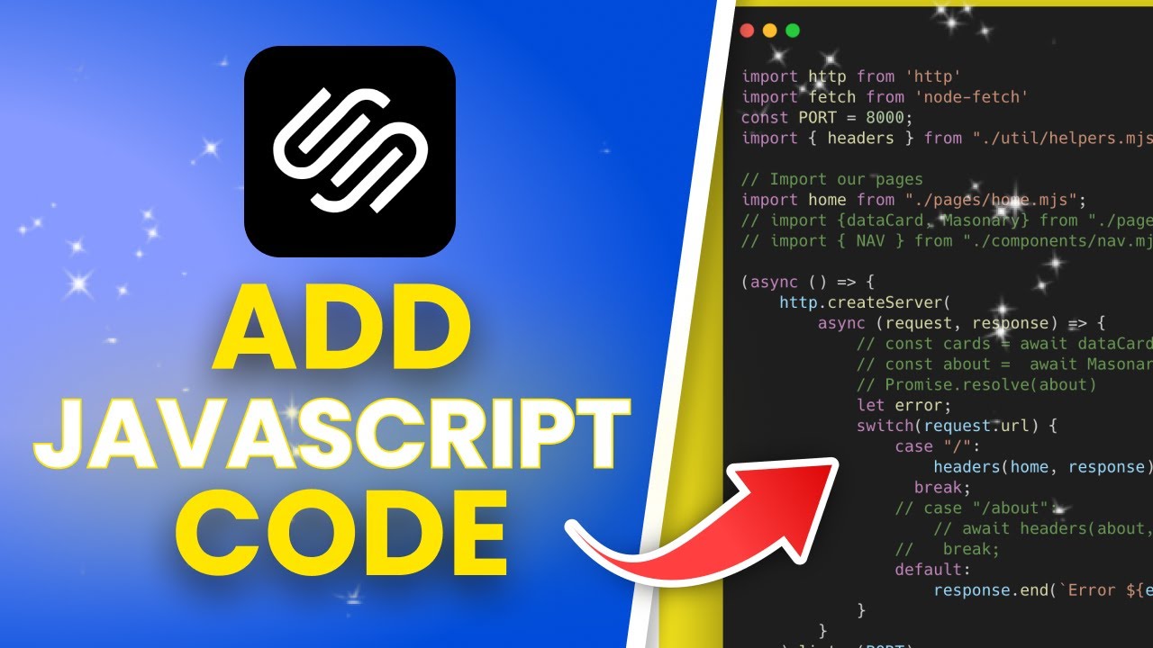 How to Add Javascript To Squarespace (Full Guide) - YouTube